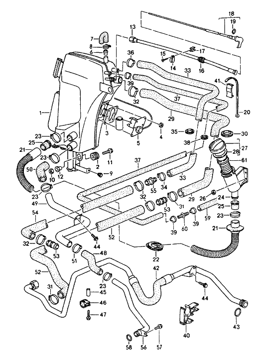 Breather Hose. Porsche 993 C2/C4/RS 95-98 - 99320714303 | Design 911