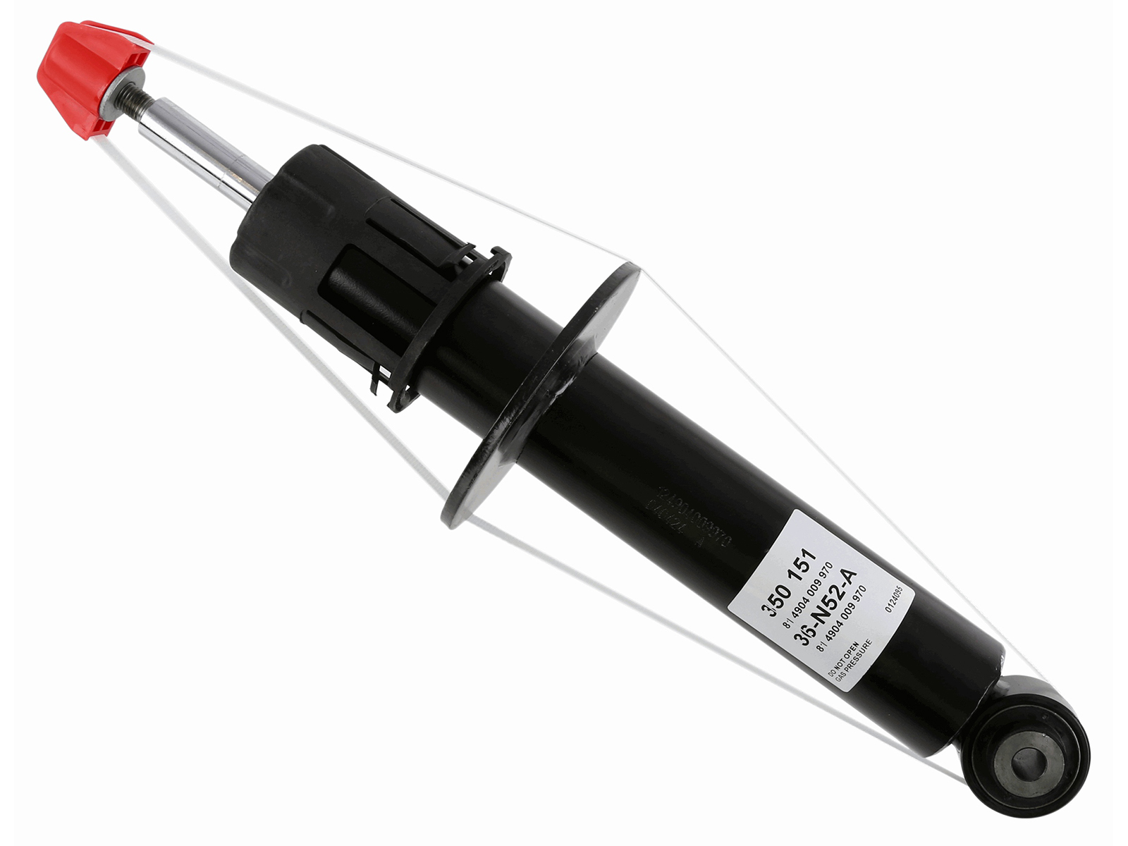 Porsche 958 Cayenne SACHS REAR shock absorber 95833305100 - 95833305100 ...