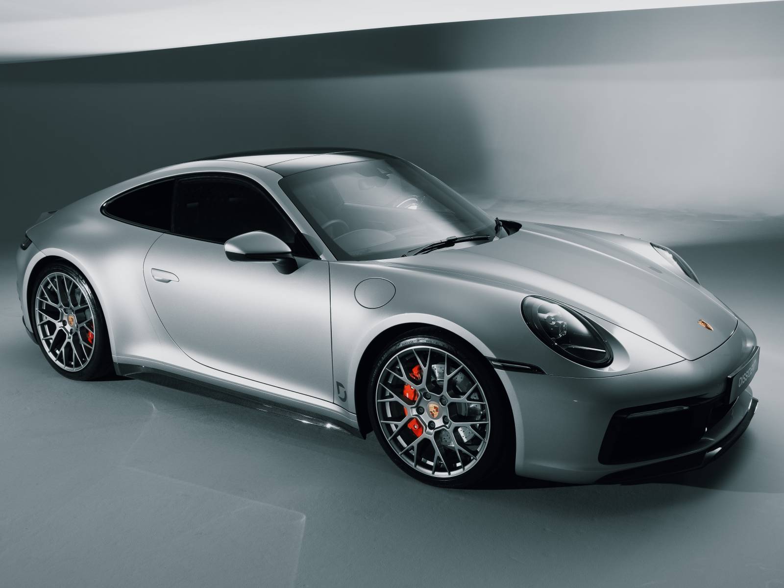 Side skirt set gloss lacquered carbon fibre. Porsche 992 992854885OK1 ...