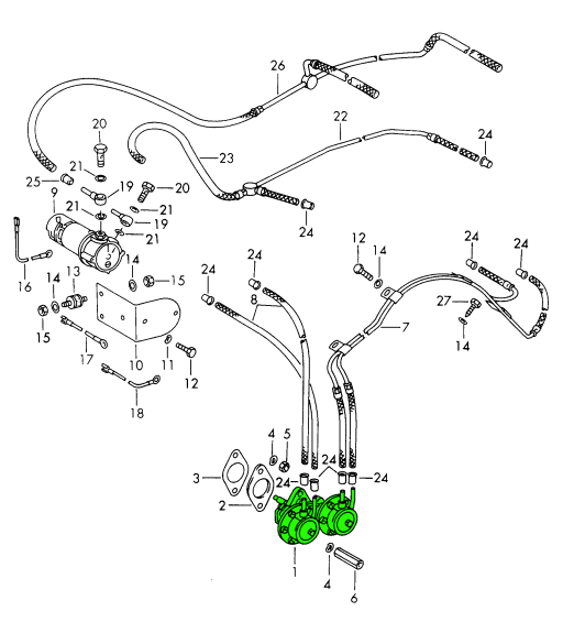 Porsche 911 65-68 Double Fuel Pump 90110840100 - 90110840100/1 | Design 911