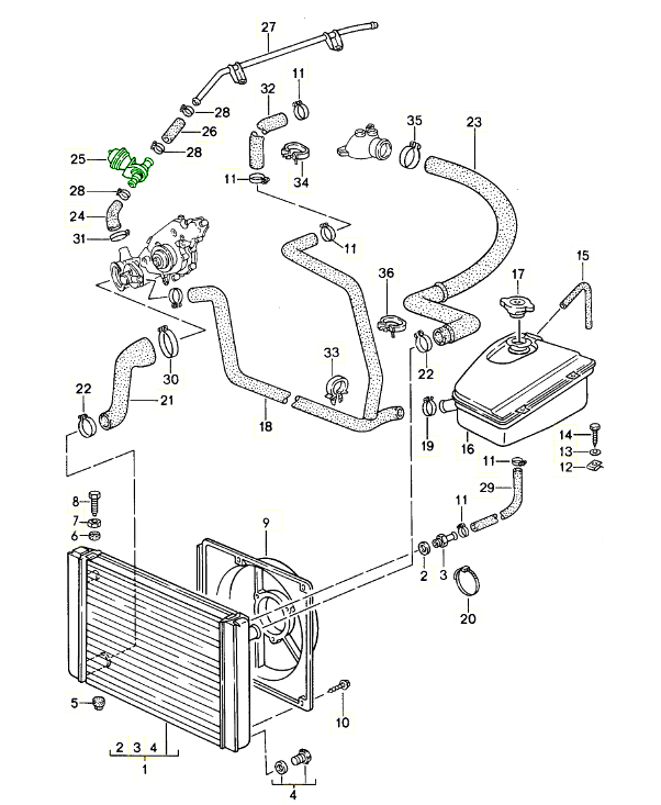 Porsche 924 Heater valve 477819017 - 92857457304 | Design 911