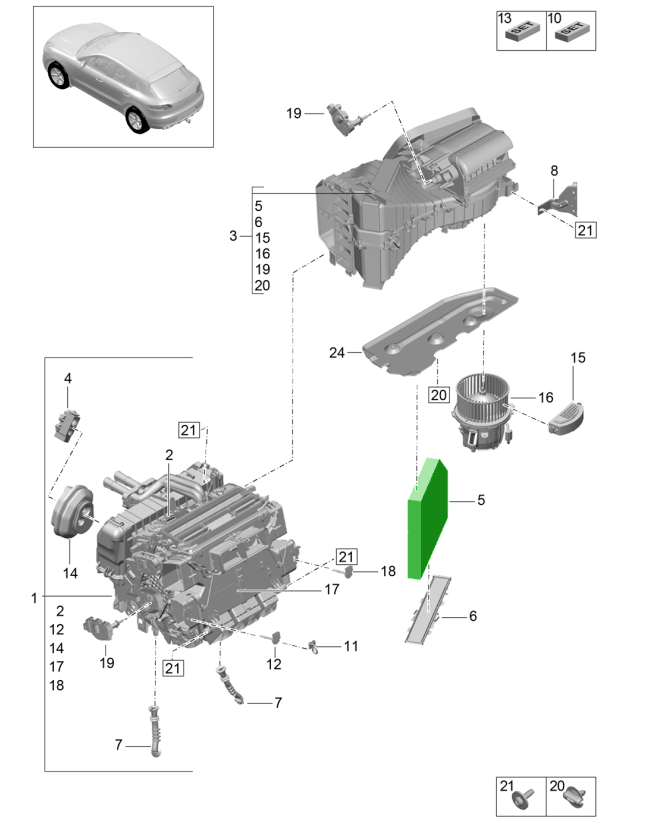 Buy Porsche Macan (95B) MK2 2019-2021 Pollen/Particle Filters | Design 911