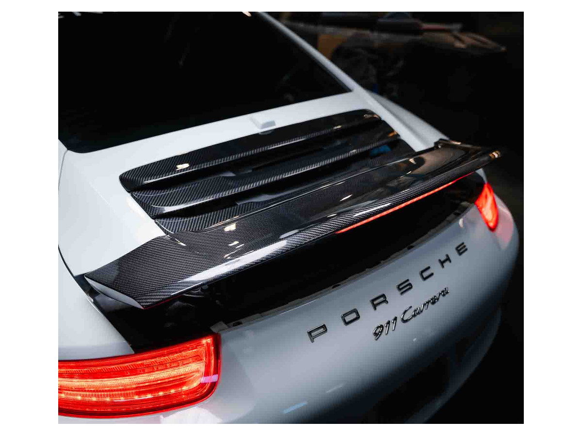 Porsche 991.1 carbon fibre OEM style spoiler Rennline E307 - E307 ...