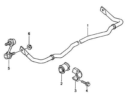 Stabilizer bar bush Rear 19.8mm for Porsche 986 / 987 / 996 / 997 ...