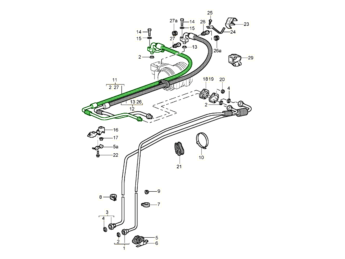 Buy Porsche 993 (911) (1994-1998) Air con pipes | Design 911