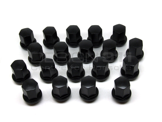 Wheel Nuts PACK OF 20 Black. Porsche 911 1965-89 / 964 / 993 / 944 ...