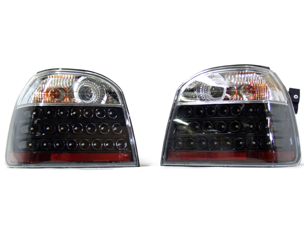 Rear Indicator Units LED Black & Clear VW GOLF MK3 (PAIR) - 2212997 ...