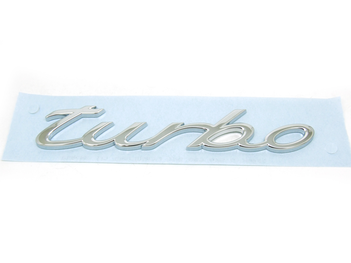 "TURBO" - Chrome Rear Badge for Porsche 958 Cayenne MKIIIdge for 958 ...