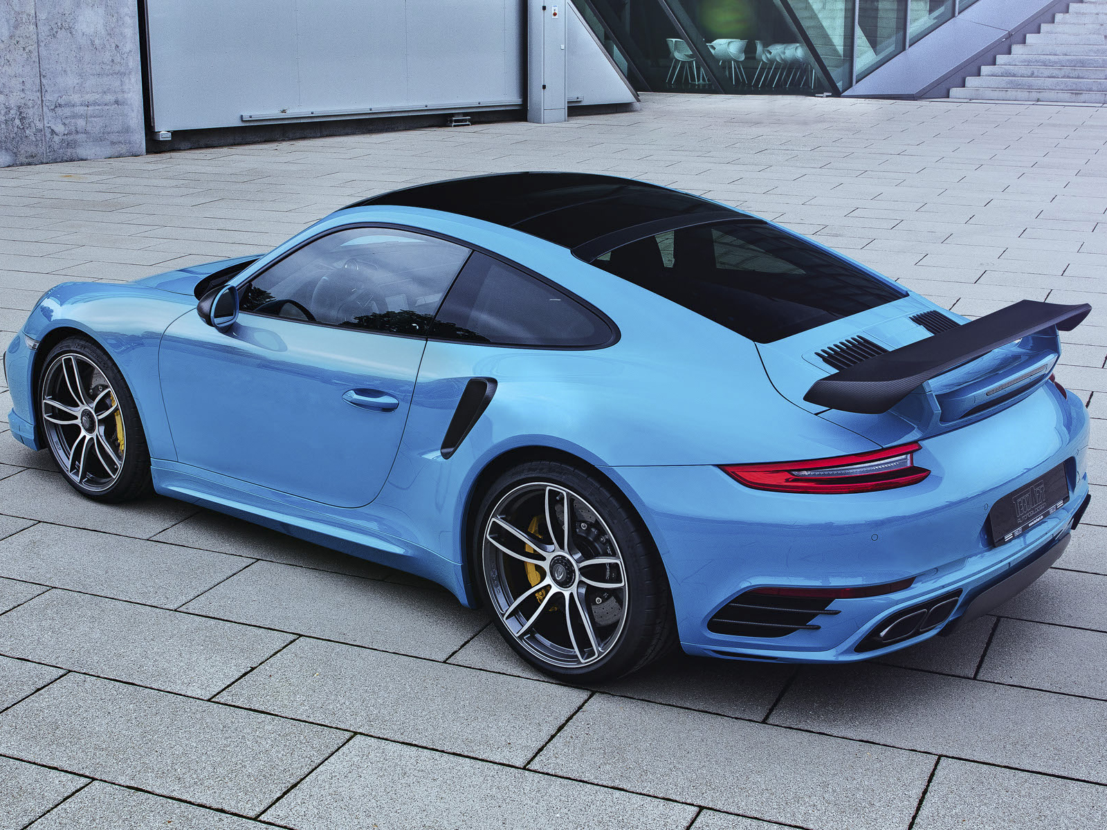 TechArt 091.121.587.009 carbon fibre rear bumper louvres for Porsche ...