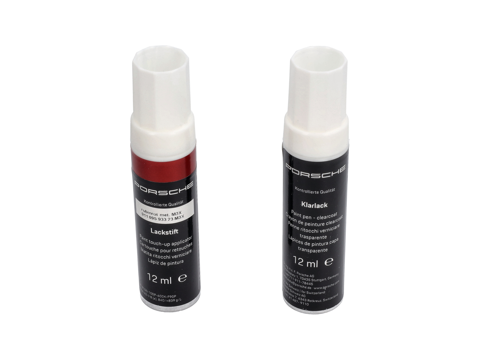 Paint touch up applicator Ruby Red Metallic. Porsche 987 Boxster / 987. ...