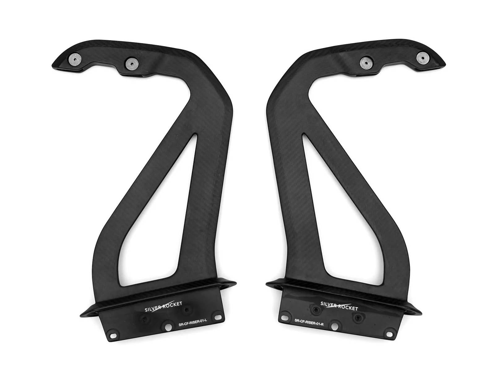 DRS-1 Swan Neck Rear spoiler and 3" riser kit carbon fibre. Porsche 718 ...