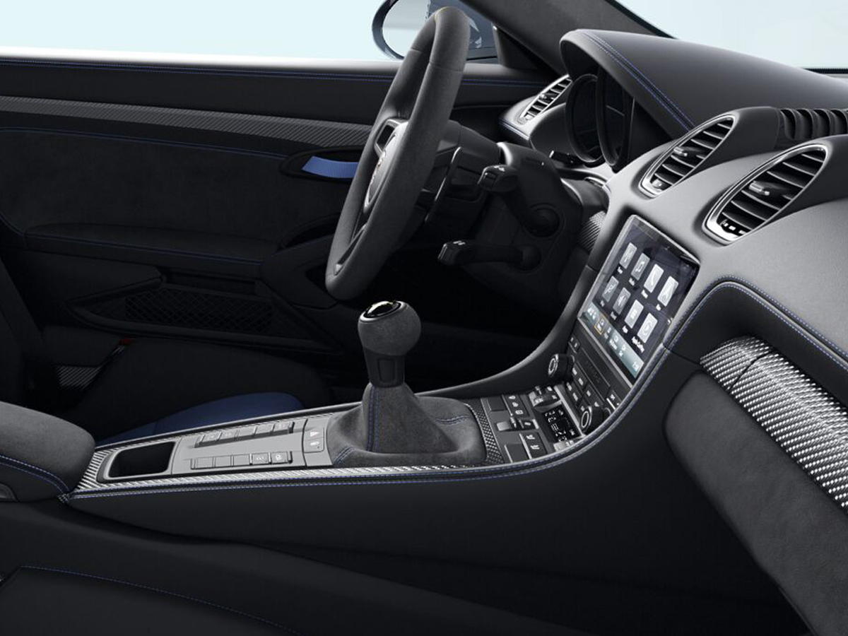 Porsche 982 Cayman GT4 RS PDK Gear Selector lever Race-Tex in Black ...