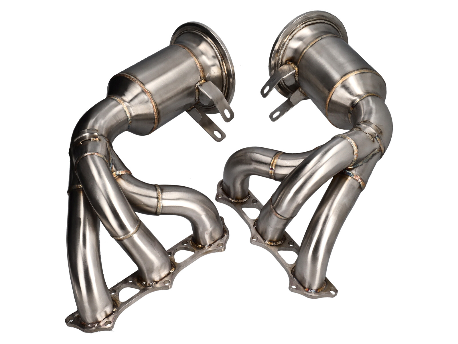 Exhaust race headers with cat bypass. Porsche 992 GT3 - 3606109924 ...