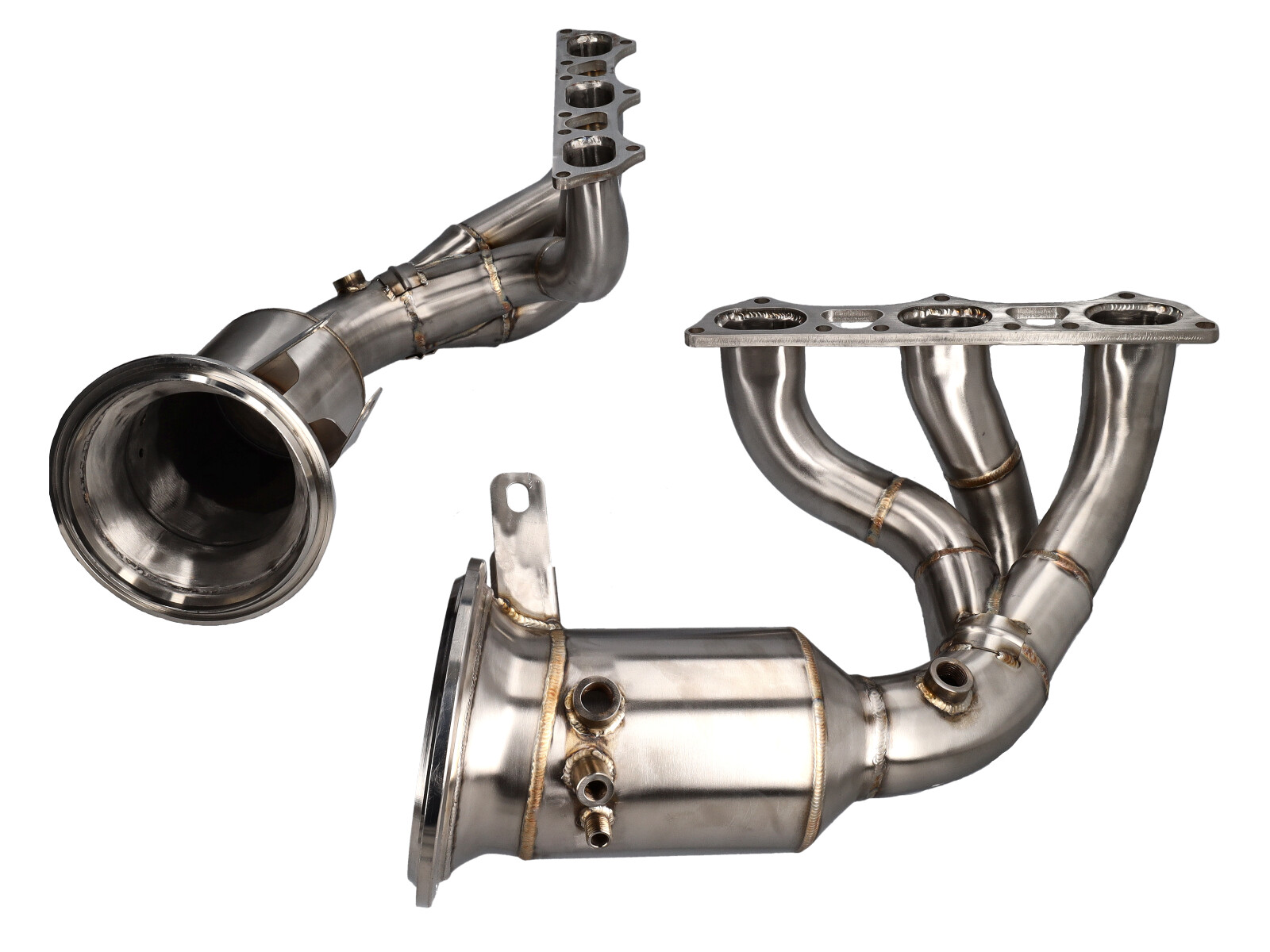 Exhaust race headers with cat bypass. Porsche 992 GT3 - 3606109924 ...