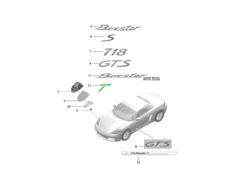 Original Porsche Part - 982853675N | Design 911