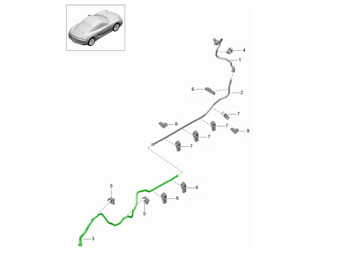 Buy Porsche Boxster 986/987/981 (1997-2016) Brake Hoses & Lines ...