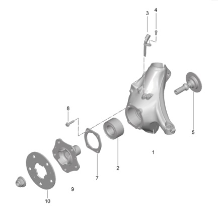 Speed/ABS sensor Front and Rear. Porsche 981 / 718 / 991 99160640701 ...