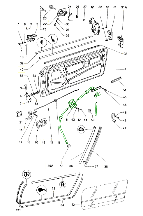 Porsche Window Mechanisms | Genuine & OEM Regulators & Parts ...
