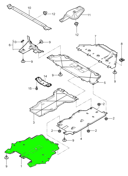 Porsche 997 Front Undertray Cover 99750452701 - 99750452701 | Design 911