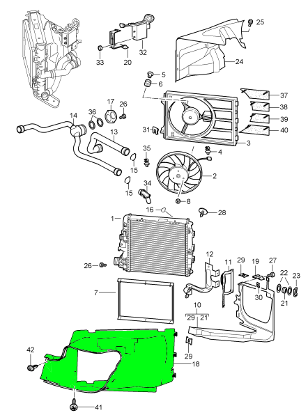 Porsche 997 Turbo Air Duct 99757532101 99757532201 - 99757532101 ...