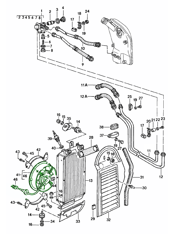 Buy Porsche 911 & 912 (1965-1989) 911 1987-1989 3.2L G50 Oil Cooler Fan ...