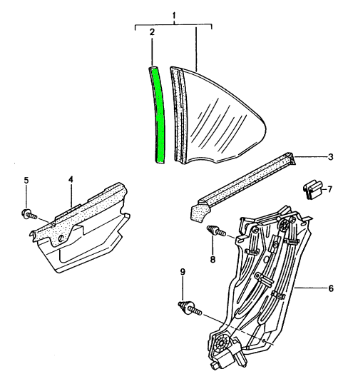 Porsche Rear Quarter Glass Seals | Design911 Rubber Weatherstrips for ...
