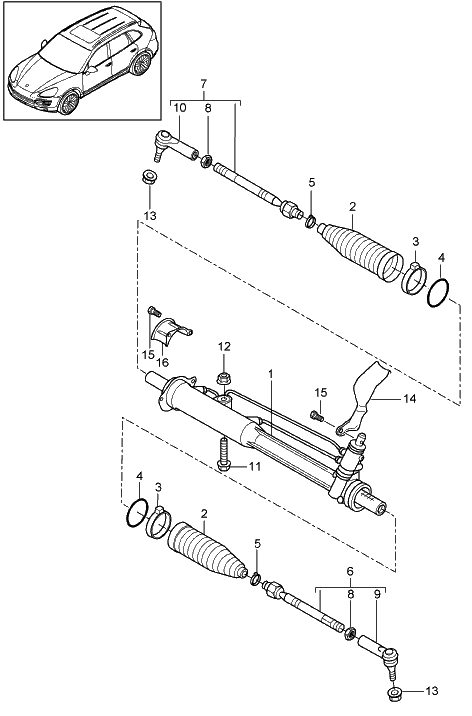 TRW JTE1090 JTE1091 Porsche 95534713122 95534713222 Track rod outer ...