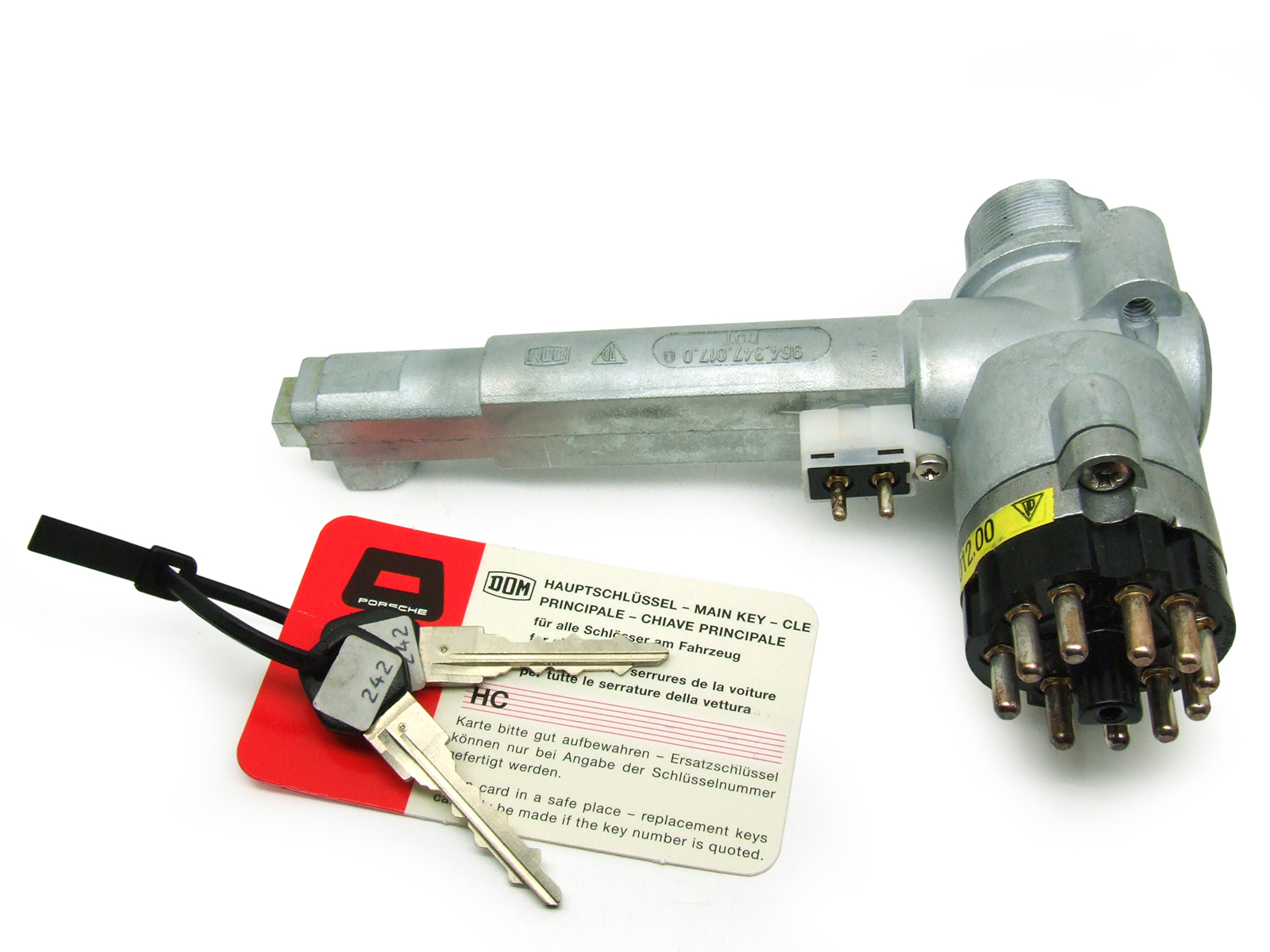 Ignition starter / steering lock. Porsche 911 / 964 / 944 91161301100 ...