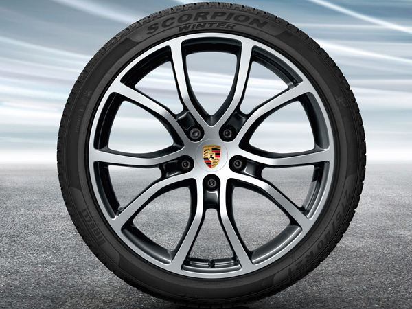 21" Cayenne Exclusive Design Alloy Wheels & Winter Tyres Original Porsche 9Y0044602L ...