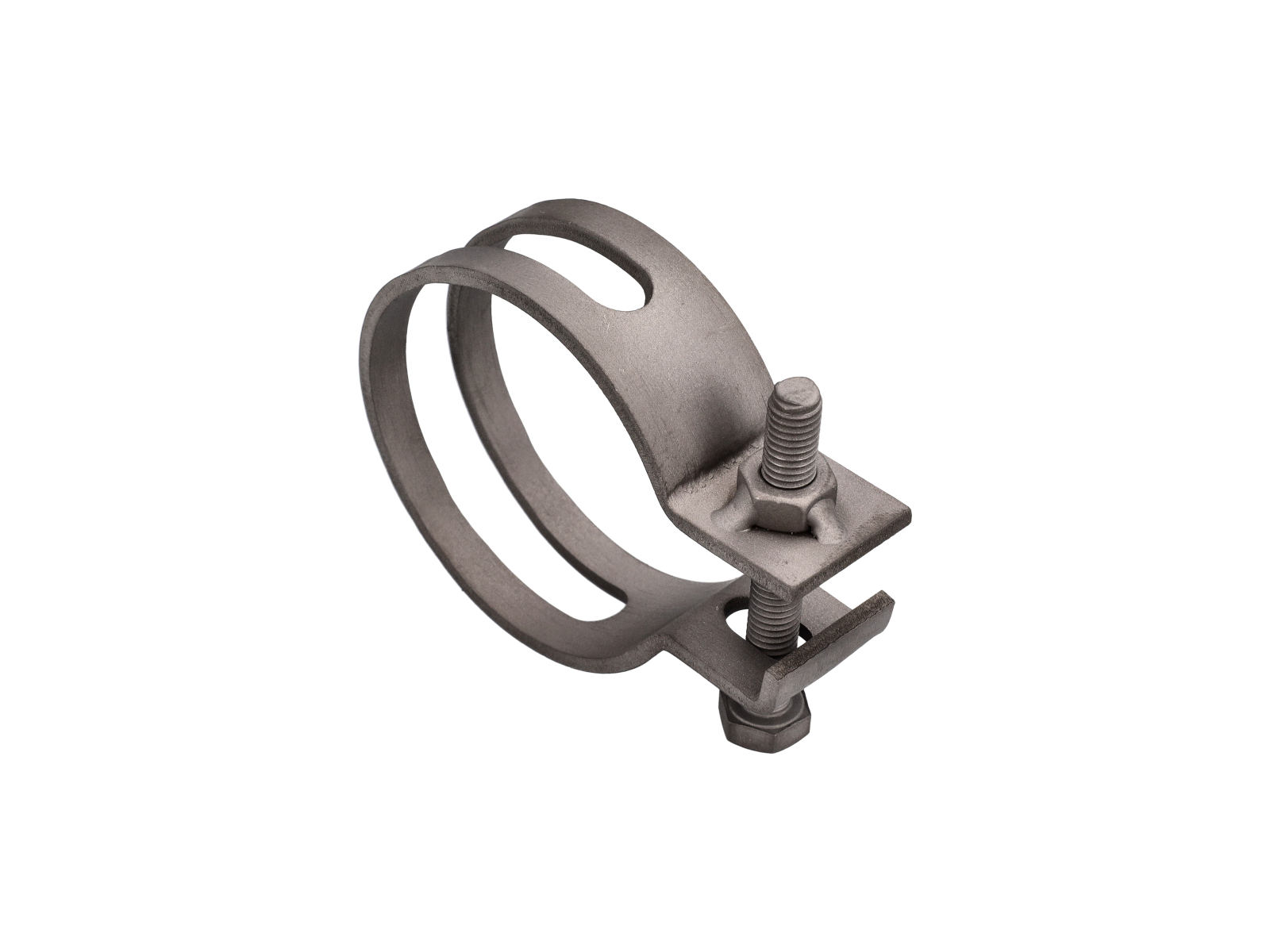 Exhaust clamp in titanium for catalyst pipe. Porsche 996 Carrera / 996 ...