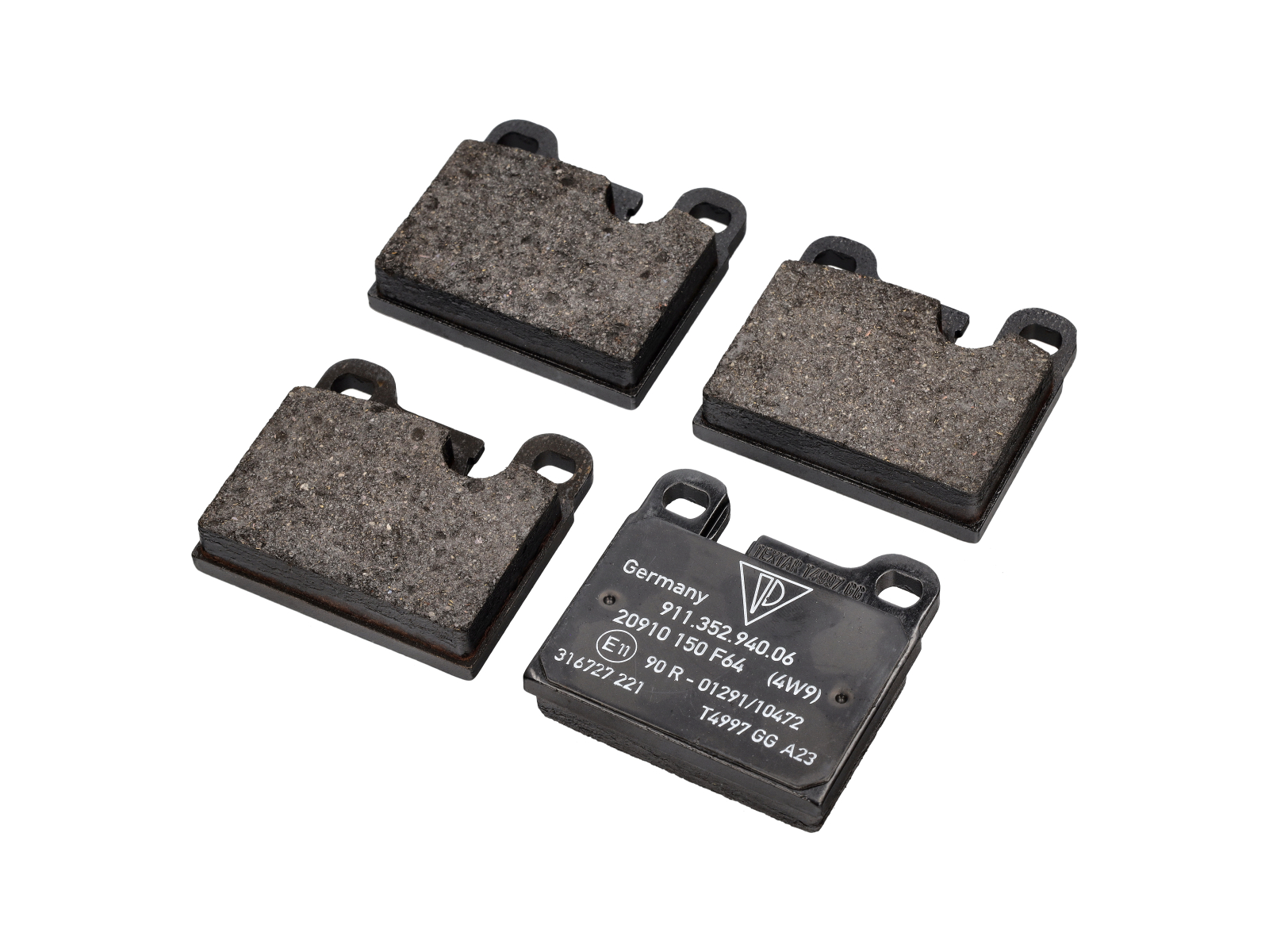 Original Porsche 91135295006 Brake pads Front or rear for Porsche 914/6 ...