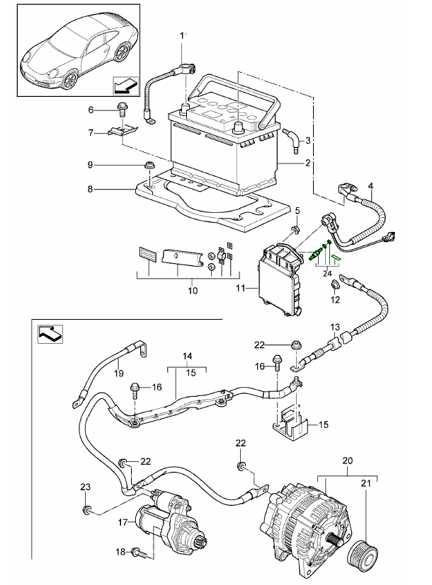 Porsche 997 987 Cayman Repair kit 99761091600 - 99761091600 | Design 911