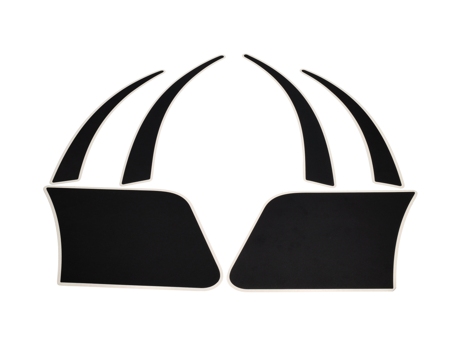 Stone chip guards black set. Porsche 944 - SG944B | Design 911