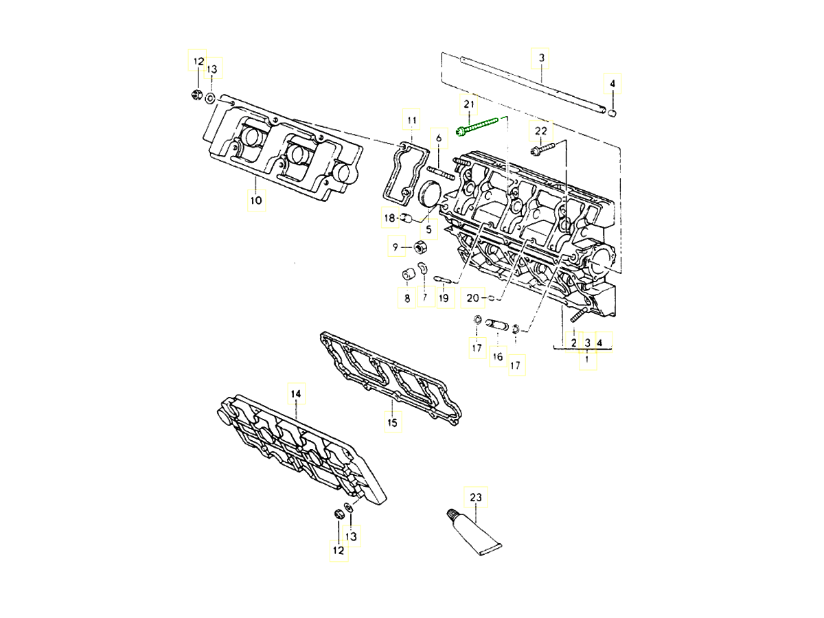Porsche 964 Cam cover bolt 90006735002 - 90006735002 | Design 911