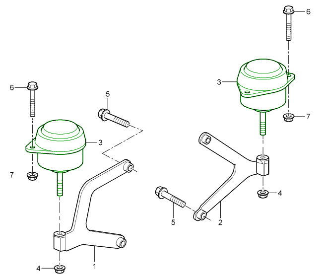 Porsche 986 Boxster S Hydraulic transmission mount 98637504902 ...