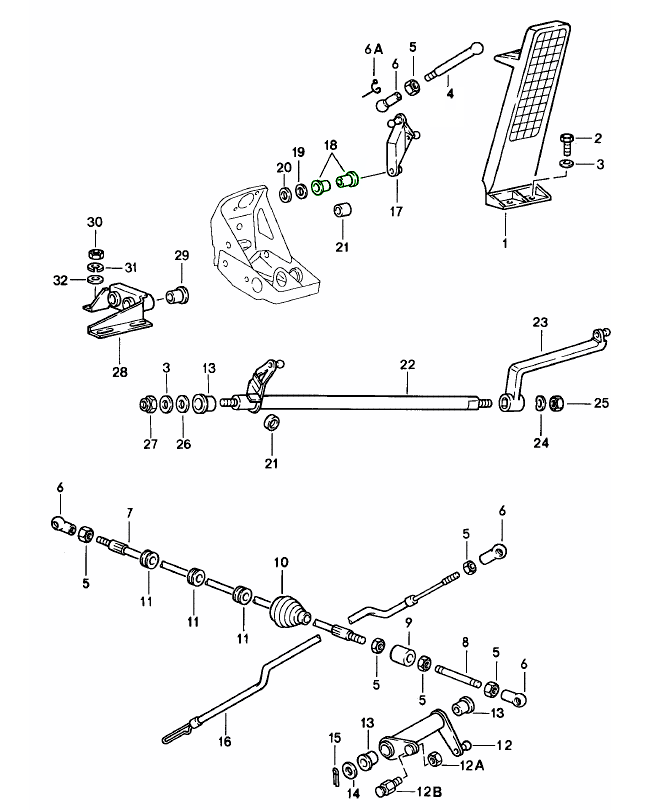 Buy Porsche 993 (911) (1994-1998) Accelerator Pedal & Parts | Design 911