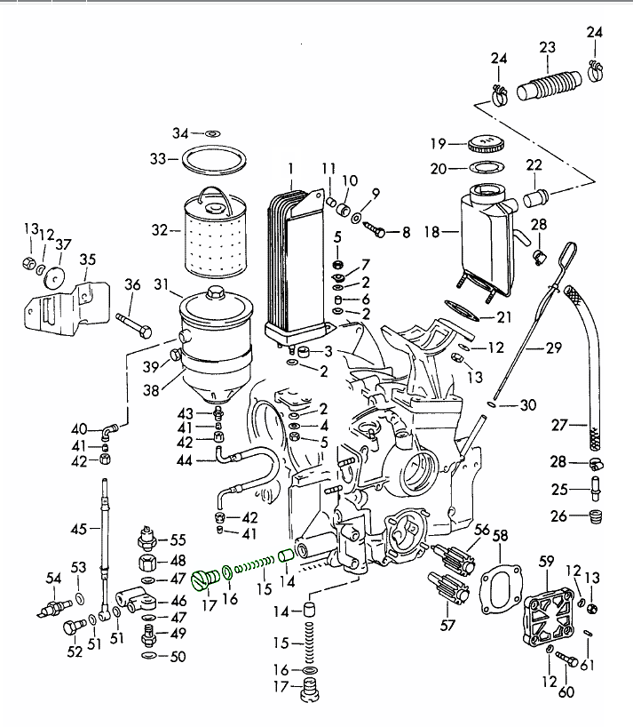 Porsche 356 912 Oil pressure kit 99906401002 - 99906401002S | Design 911
