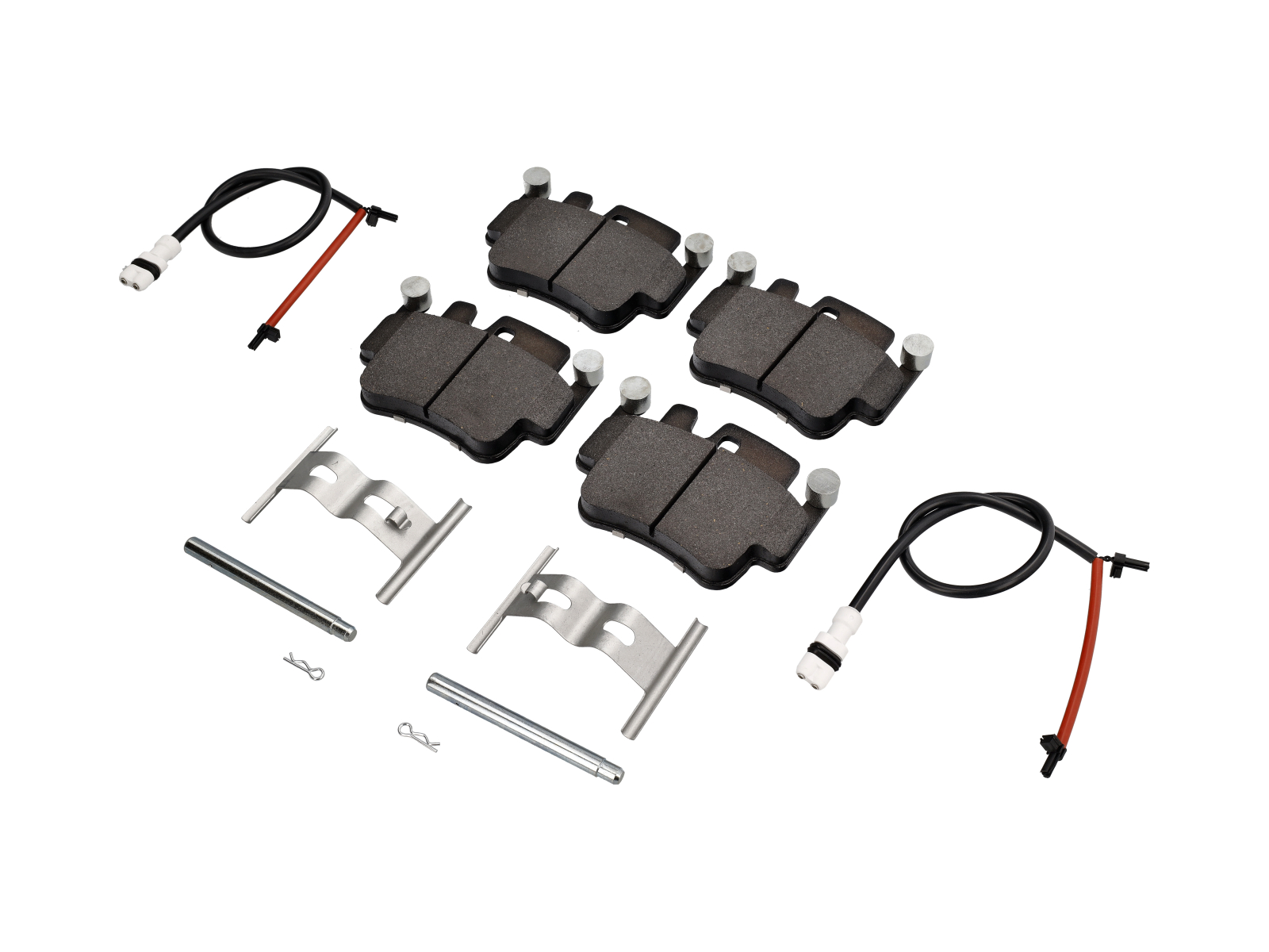 Pagid Street+ FRONT Brake pads, sensors, pin kit Porsche 987 Boxster S ...