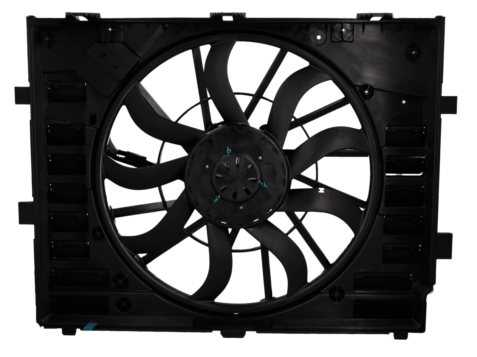 Porsche Cayenne Water radiator air duct with fan 95810606130 ...