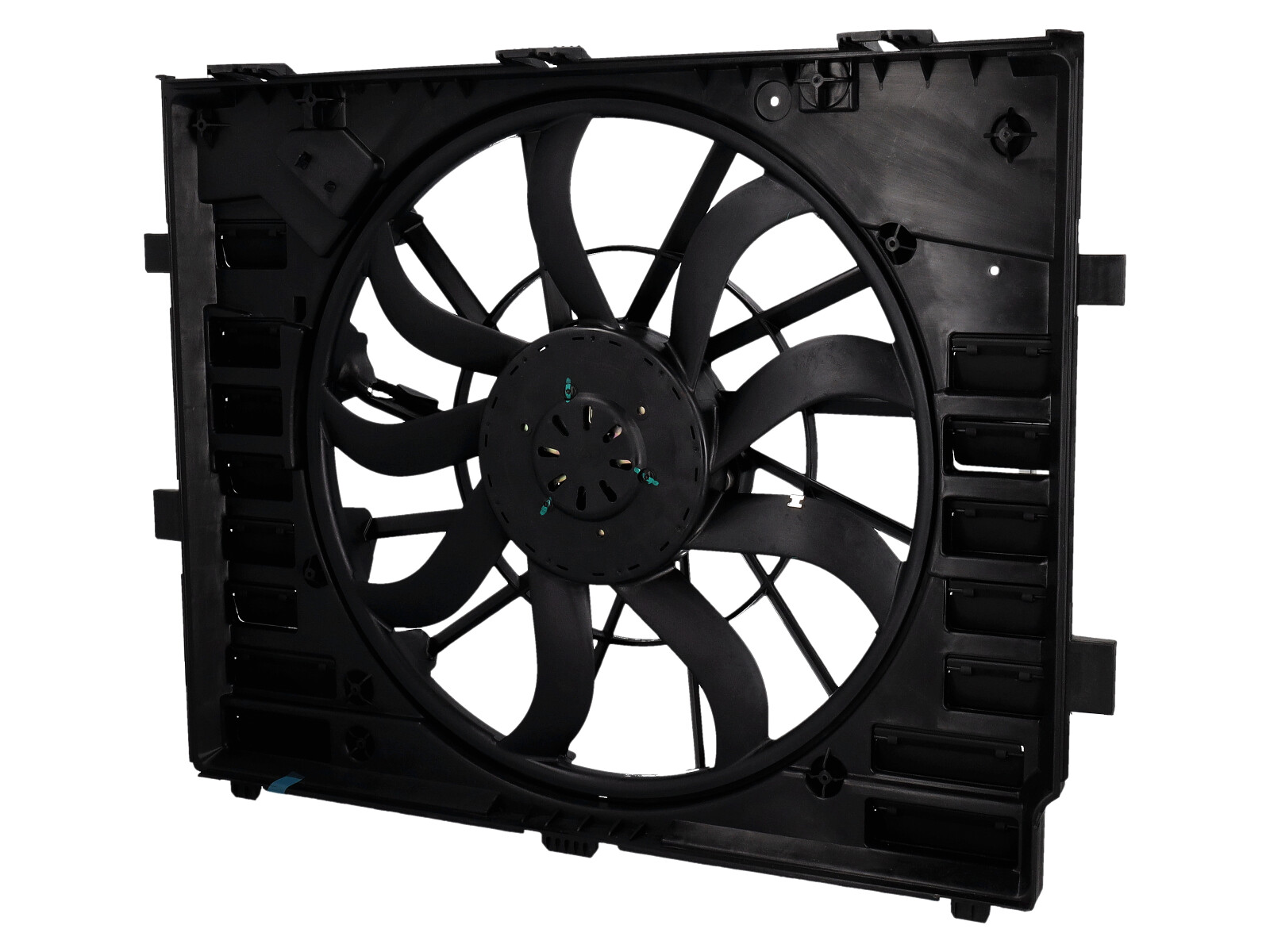 Porsche Cayenne Water radiator air duct with fan 95810606130 ...