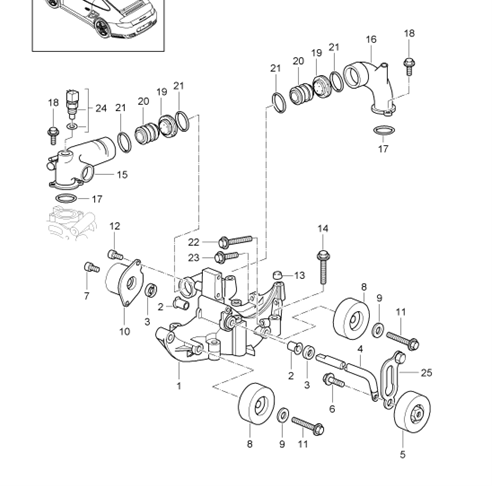 Buy Porsche Carrera GT (2003-2006) Carrera GT Water / Coolant Hoses ...