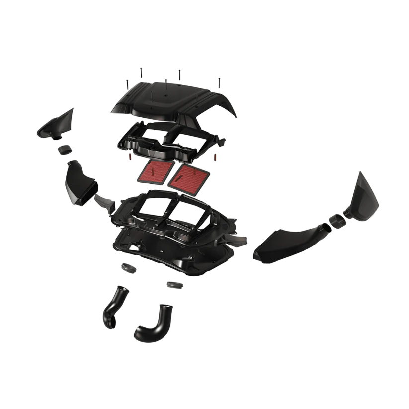 Air filter assembly and ducting retro fit kit GT4 RS style, Carbon ...