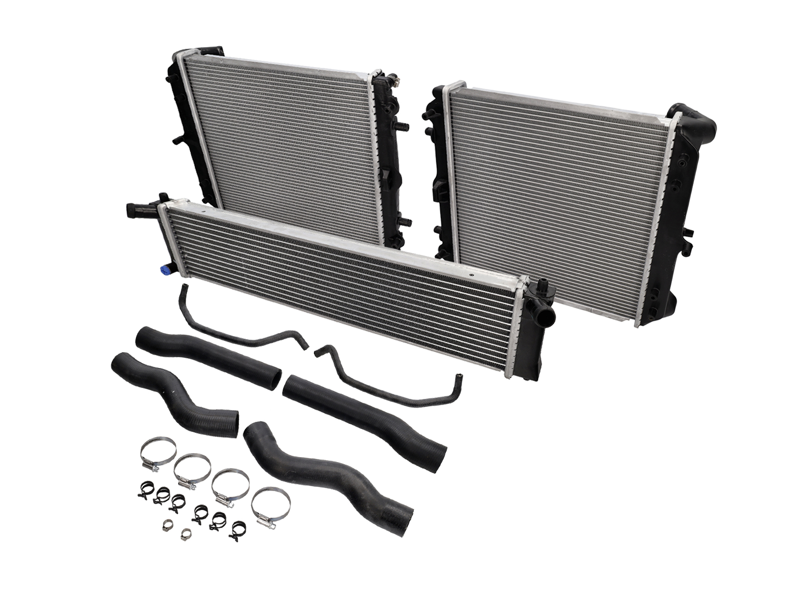 Water coolant front radiators & pipes kit. Porsche 996 C2/ C4 automatic ...