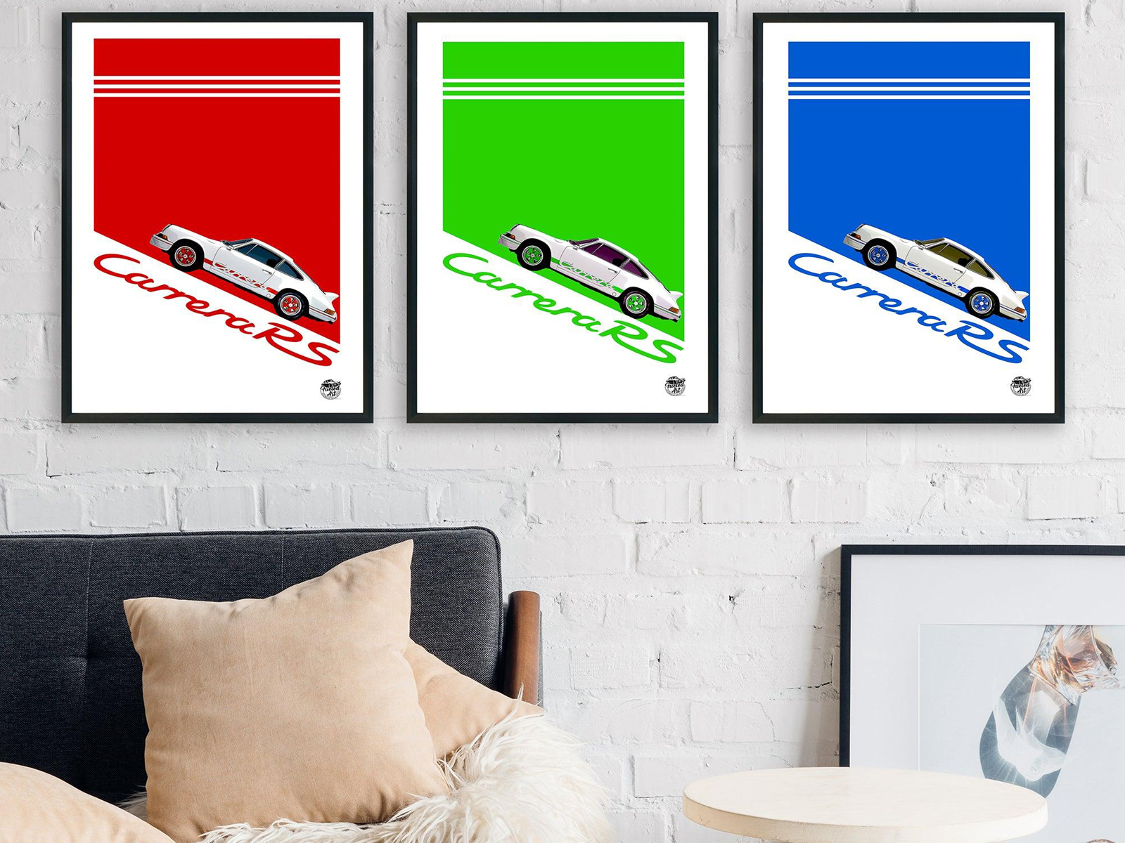 Porsche 911 Carrera 2.7 RS poster in Black frame Fueled.Art ...