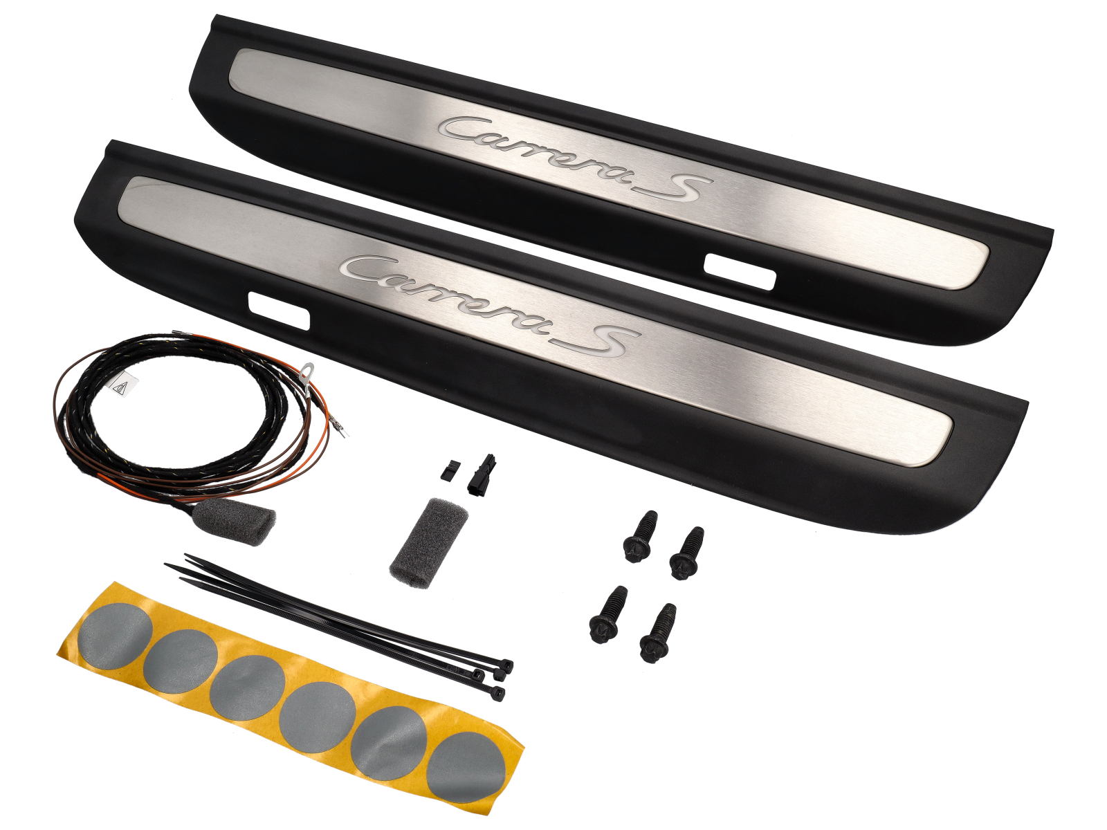Porsche 991 Carrera Side Sills Trims in Stainless Steel with Logo ...