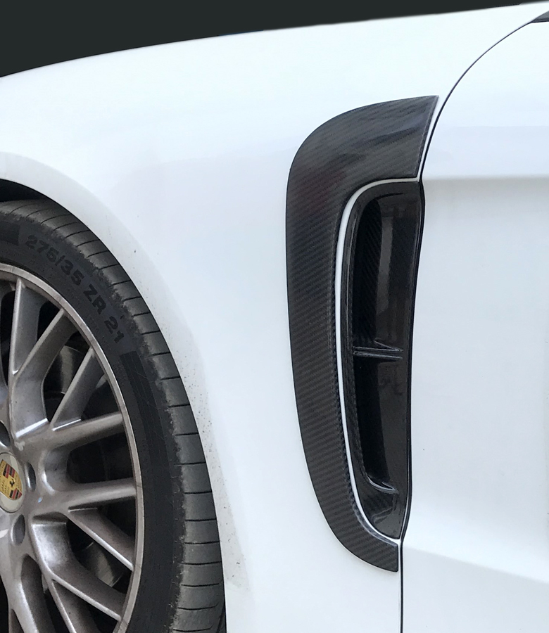 Front wing side vent kit carbon fibre. Porsche 971.1 - VENTKIT1 ...