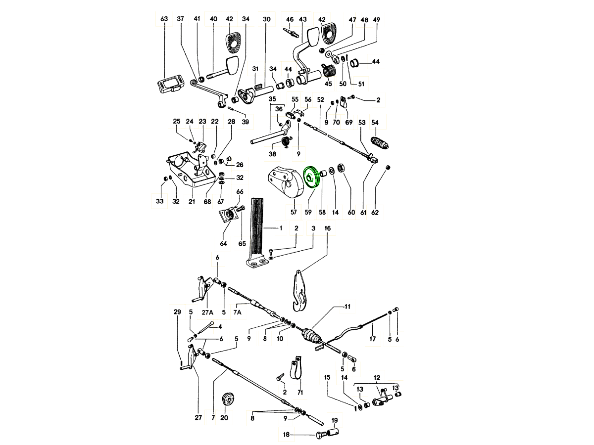 Porsche 914 Clutch cable pulley 91442325502 - 91442325502 | Design 911
