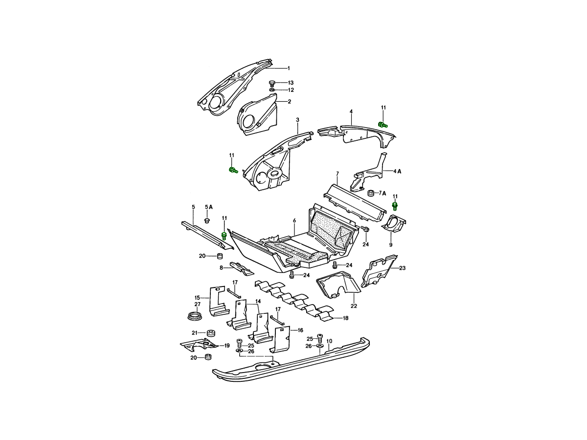 Bolt - M6x12 - for Engine Tinware (Fan Shroud & Cover). Porsche 911 ...
