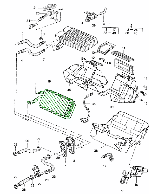 Air con evaporators for porsche | Design 911