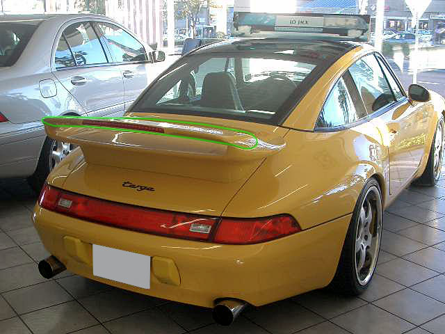 Porsche 993 Aerokit Rear Spoiler Blade With 3rd Brake Light 00004480027 ...